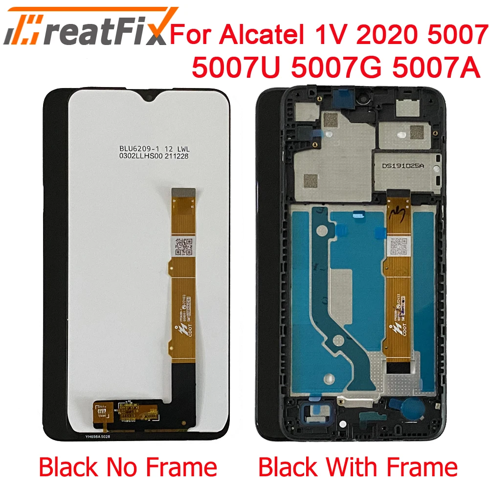 100-Original-Tested-For-Alcatel-1V-2020-5007U-5007D-LCD-Display-Touch ...