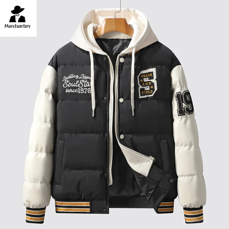 Winter-Jacket-Men-s-Fashion-Thickened-Fake-Two-Piece-Hooded-Parka ...
