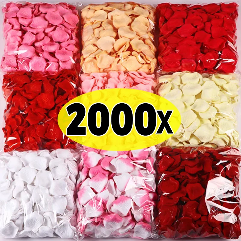 Artificial-Fake-Rose-Petals-Multicolor-Silk-Fake-Petals-Flowers-for ...