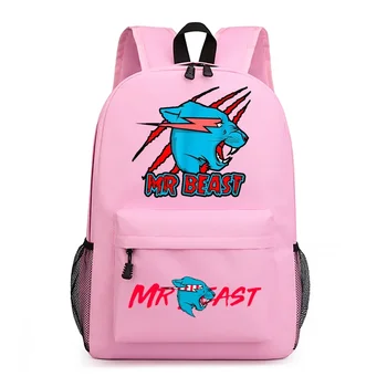 Cartoon hot selling Mr Beast surrounding youth student schoolbag men ...