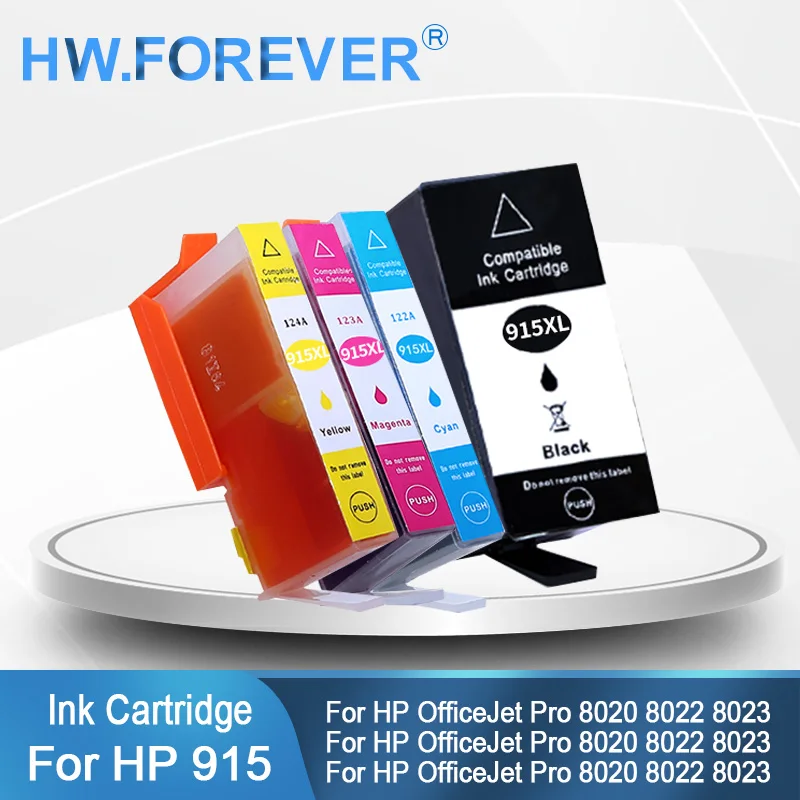 915 915XL Compatible Ink Cartridge For HP OfficeJet Pro 8010 8015 8020 ...
