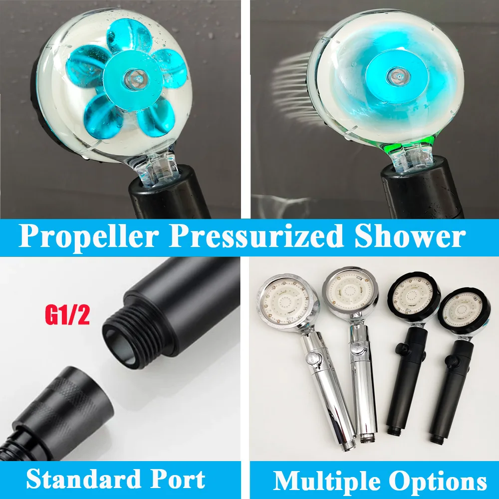 Propeller LED High Pressure Color Changes Showerhead – brittonconcepts.com
