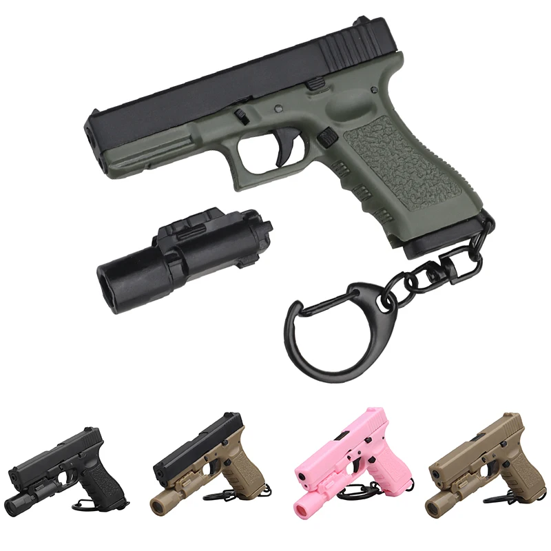 Tactical-Keychain-G17-Mini-Pistol-Gun-Shape-Plastic-Key-Ring-Holder ...