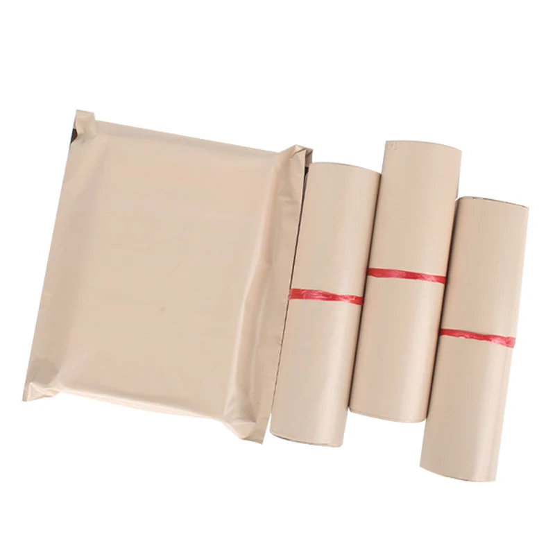 20Pcs-Pack-Courier-Bag-Beige-Waterproof-Mail-Bags-Poly-Envelope-Packing ...