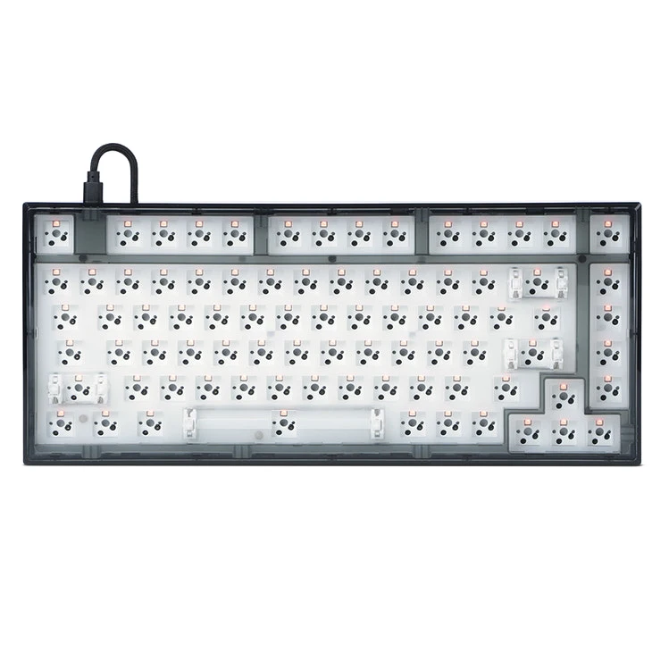Fl·esports Q75 Mechanical Keyboard Kit 82 Key Hot Swappable Rgb ...