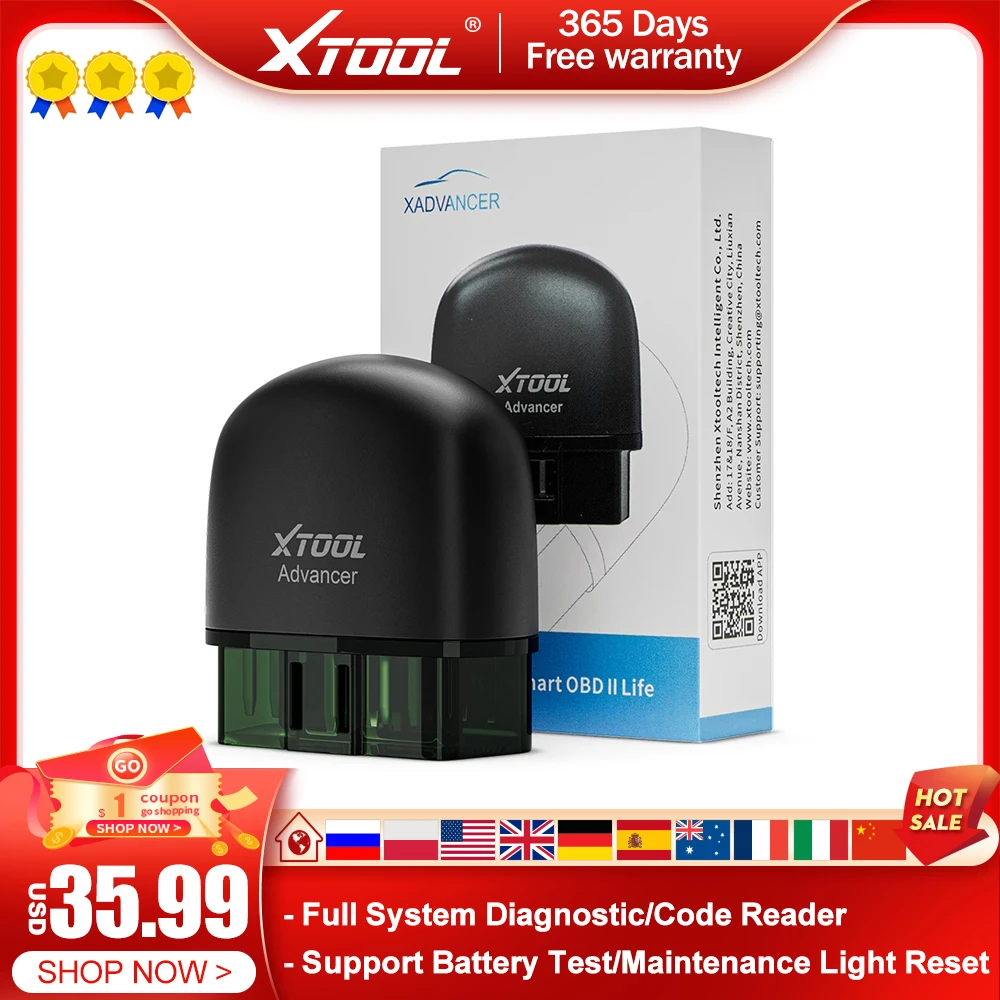 Newest XTOOL AD20 PRO Full System Diagnostic Scanner Obd2 On-Board Monitor Tool Oil Reset ...