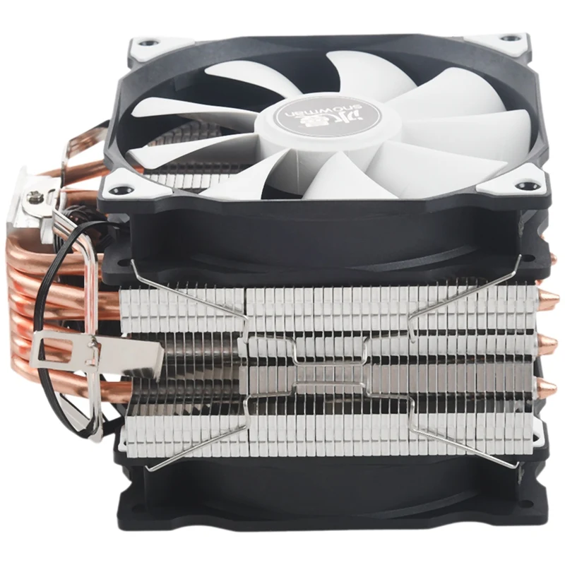SNOWMAN-M-T6-4PIN-CPU-Cooler-Master-6-Heatpipe-Double-Fans-12Cm-Cooling ...