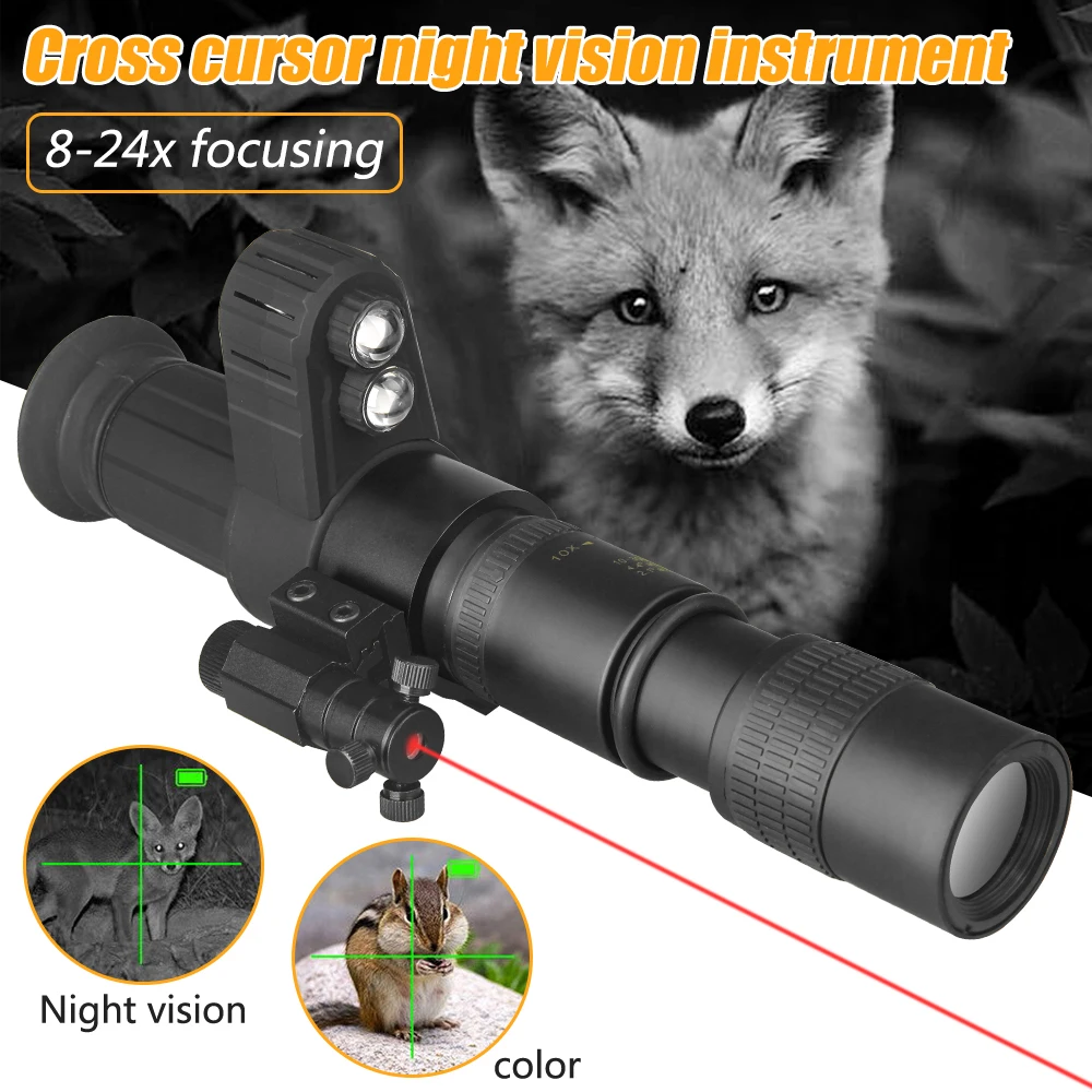 Red-Laser-Sight-Infrared-Monocular-With-7x-Optical-Hunting-Night-Vision ...