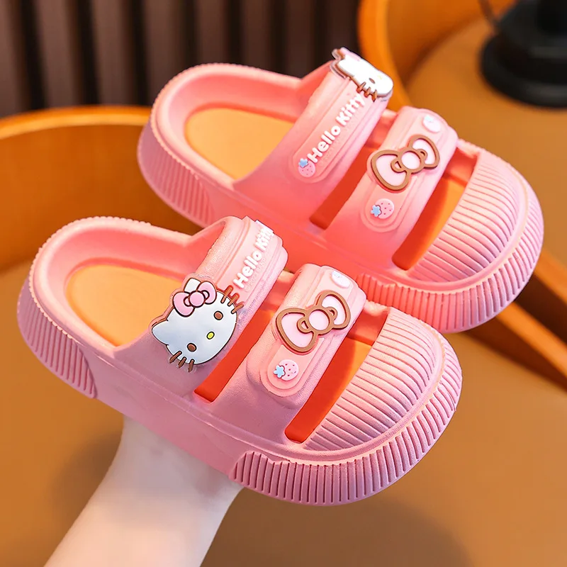 Zapatillas Kawaii Sanrio Kuromi Hello Kitty Melody de verano para niños ...