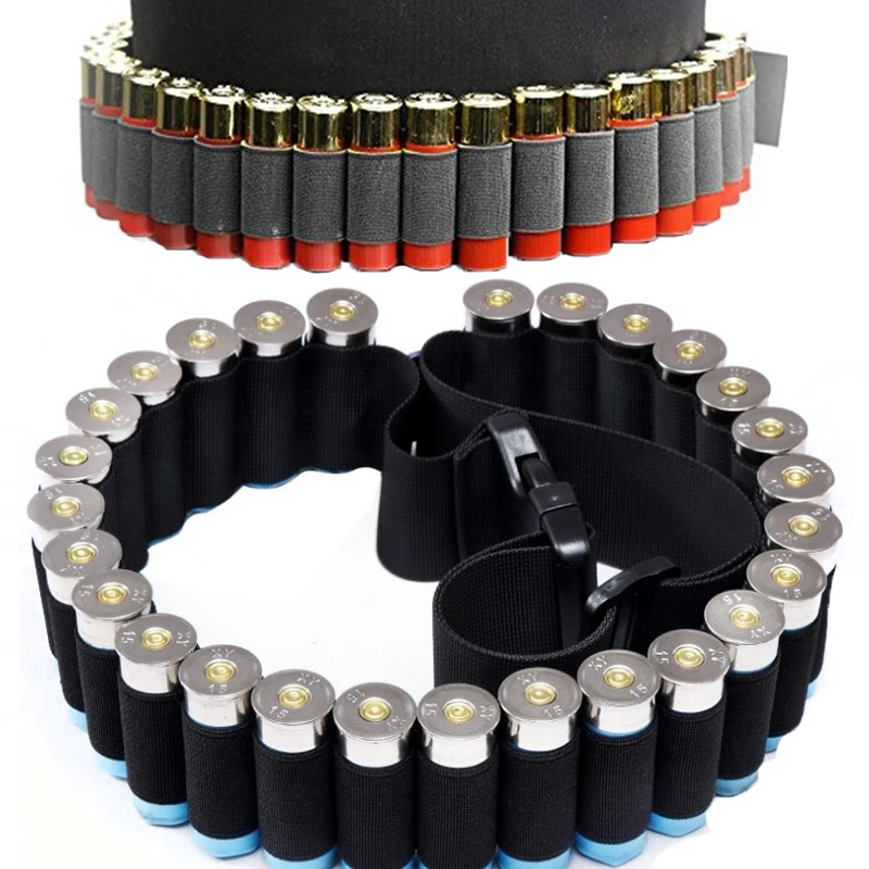27 Rounds Hunting Bullet Ammo Holder Belt Tactical Military Airsoft ...