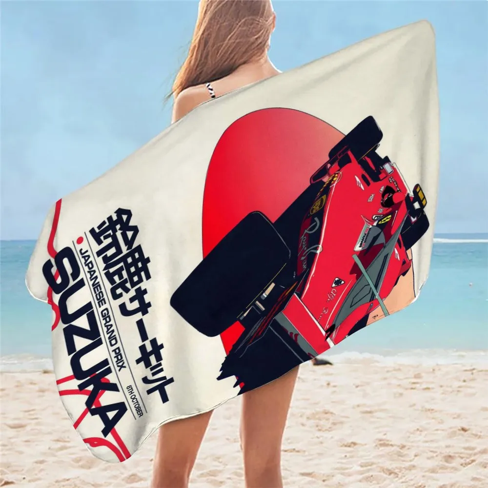 Ferrari-F1-GP-Japan-Suzuka-Beach-Towel-Soft-Quick-Dry-Rectangle-Shaped ...
