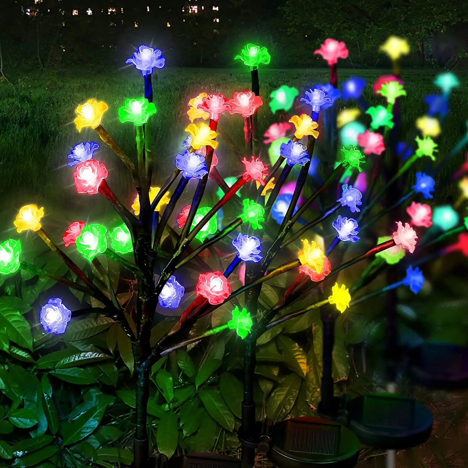 Solar-Garden-Light-Decorative-Solar-Light-Outdoor-Waterproof-2Pack ...