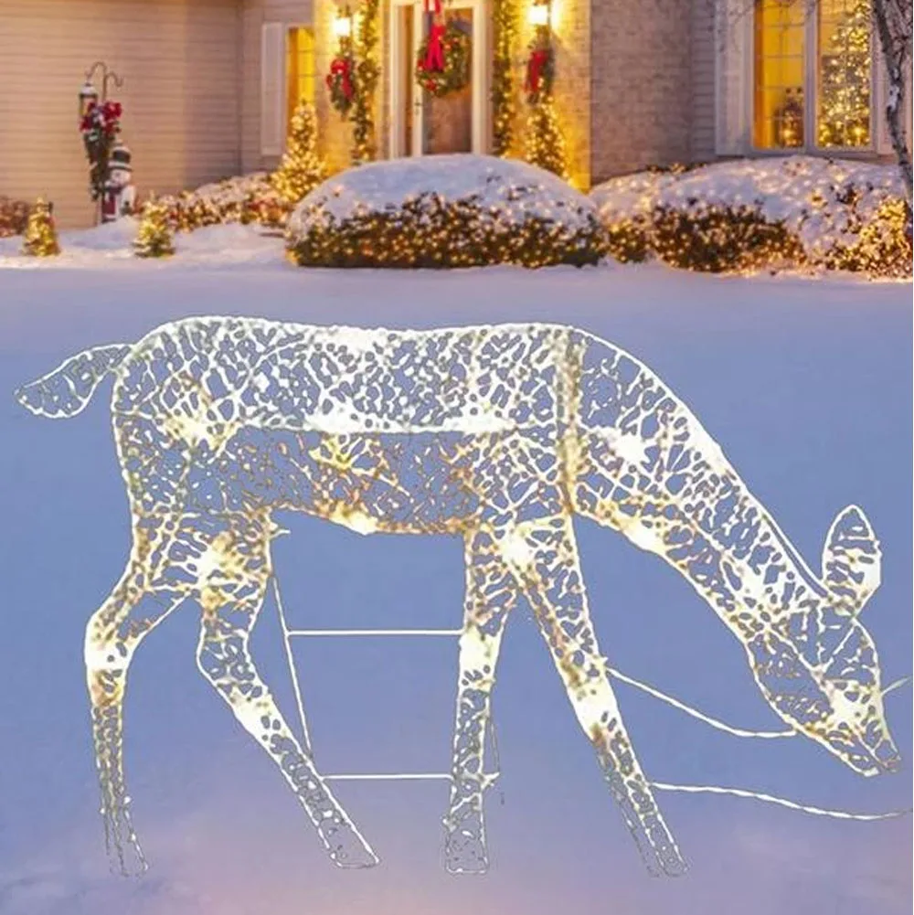 Reindeer-LED-Light-Christmas-Garden-Decoration-Light-Sika-Deer ...