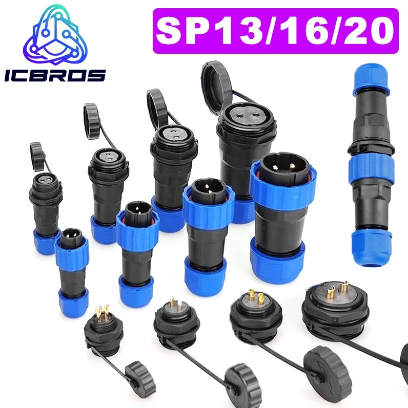 5-10-100-Sets-Sp13-Sp16-SP17-Sp20-SP21-Ip68-Waterproof-Aviation-Plug ...