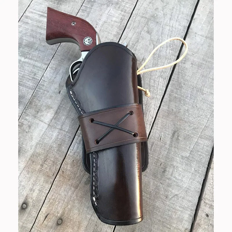 Medieval-Steampunk-Leather-Hidden-Revolver-Holster-For-6-8-Inch-Barrel ...