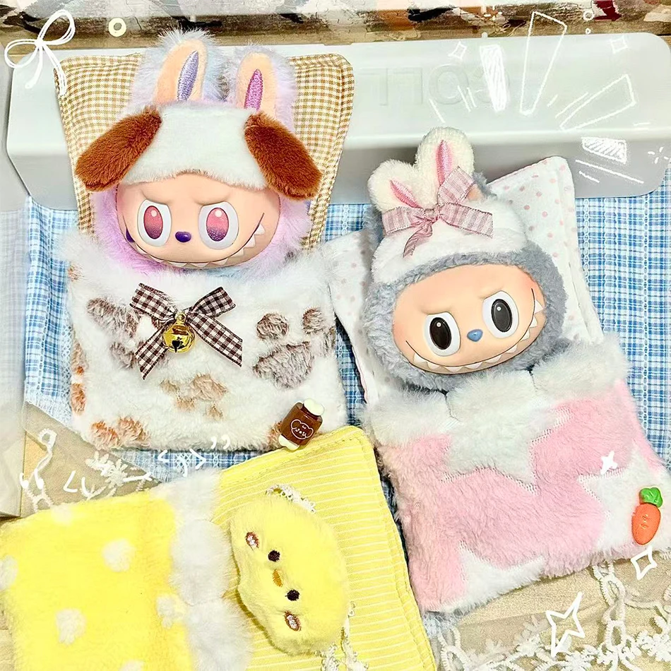 15-17cm Labubu Bed Pillows Sleeping Bag Pajama Blindfold 10cm Cotton ...