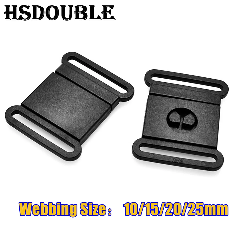 100 Pcs/Pack Plastic Safty Breakaway Bra Buckles Webbing 10mm 15mm 20mm ...