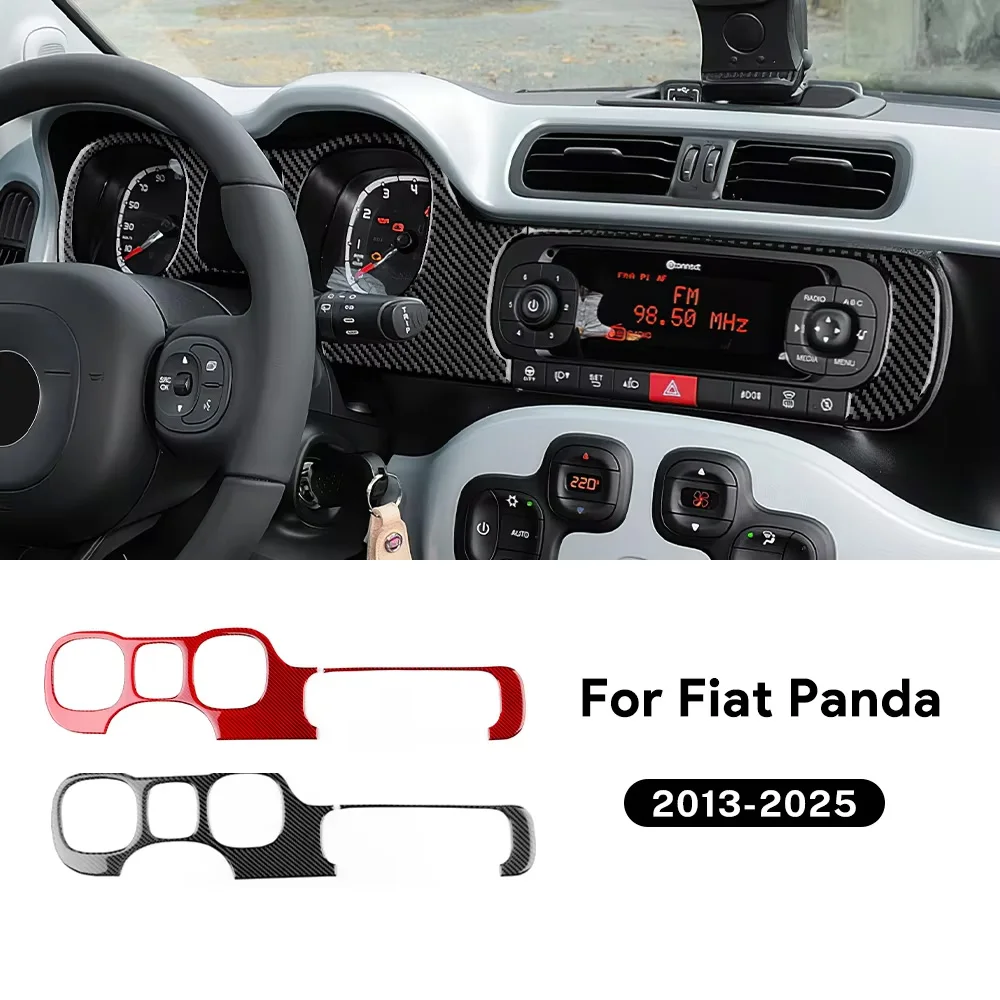 Real Soft Carbon Fiber Sticker For Fiat Panda 2013-2019 2020 2021 2022 ...