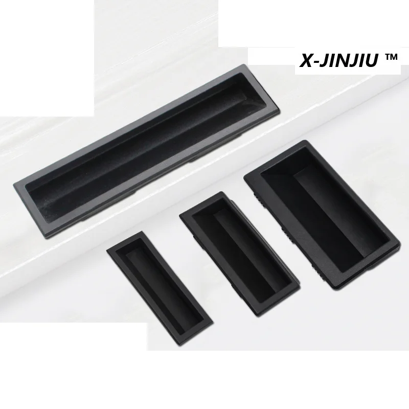 Black plastic concealed handle embedded LS107 embedded Electrical ...