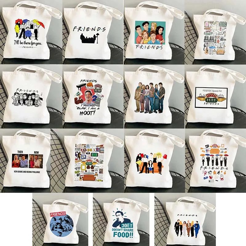 Bolso-de-mano-reutilizable-de-la-serie-de-Tv-Friends-bolsa-de-compras ...