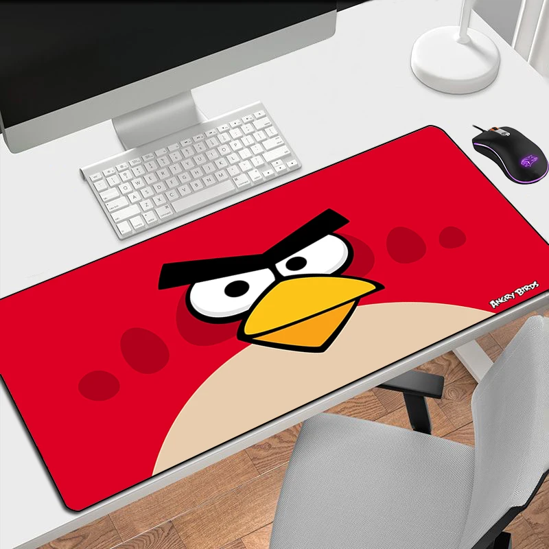A Angry Birds Mousepad Gamer Keyboard Pad Pc Accessories Xxl Mouse ...