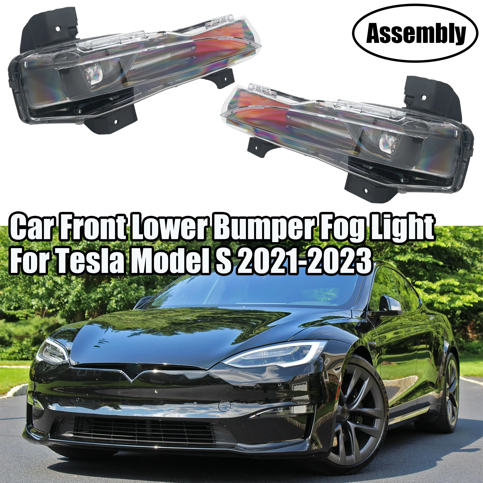 2021-2023-For-Tesla-Model-S-US-Version-Car-Fog-light-Assembly-Lower ...
