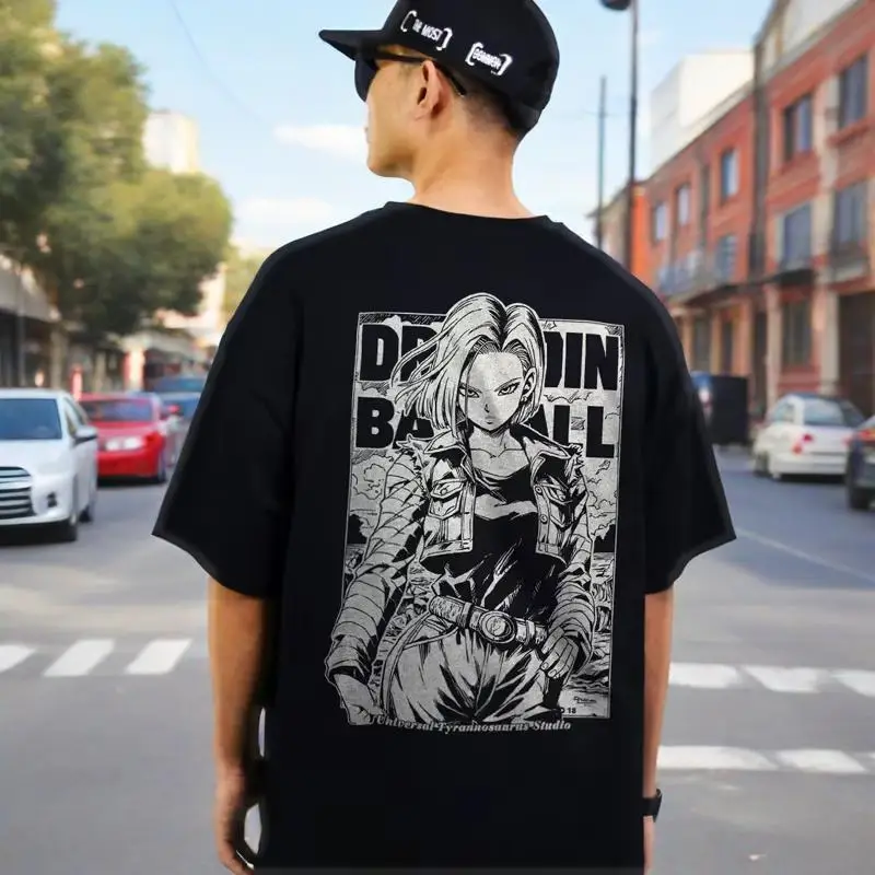 Anime Dragon Ball High-Street Casual Tops Outdoor Sports Fitness Men's ...