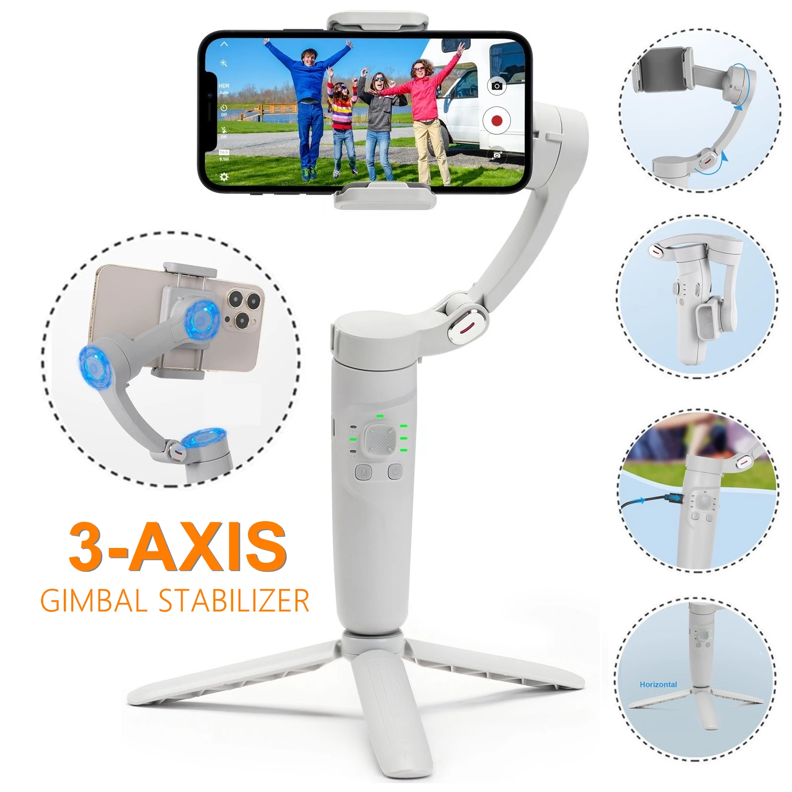 Travel-3-Axis-Gimbal-Handheld-Cellphone-Stabilizer-for-Anti-Shake-Video ...
