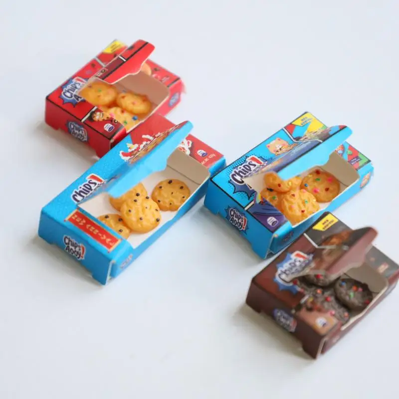 New-Dollhouse-Miniature-Cute-Cookies-Biscuit-With-Box-Simulation-Mini ...