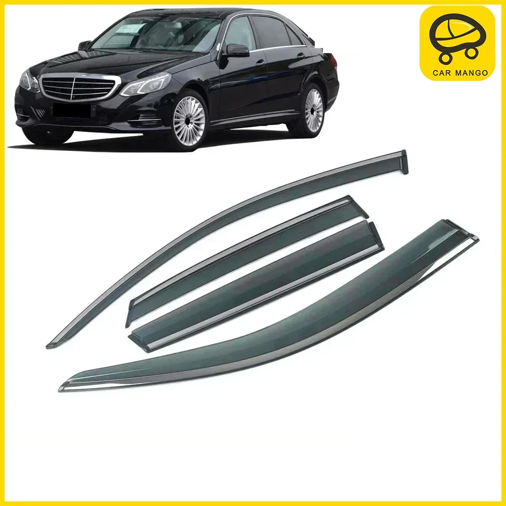 Chrome Strips Rain Guards for Mercedes-Benz E-Class Sedan 2009-2022 ...