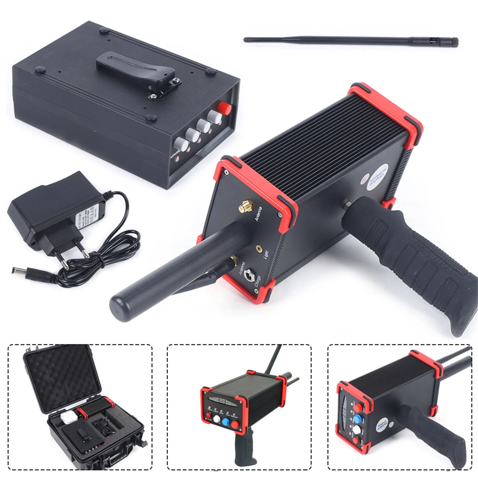 Professional Metal Finder Handheld Metal Detector Dual Probe Gold and ...