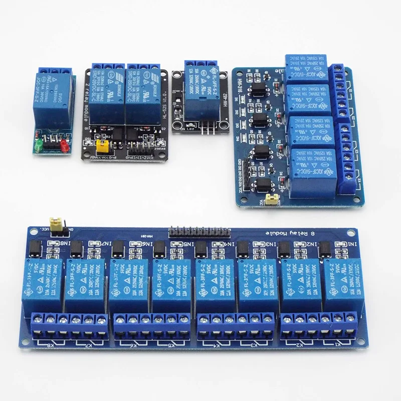 DC 5V 12V Relay Module With Optocoupler Relay Output 1 2 4 8 16Way ...