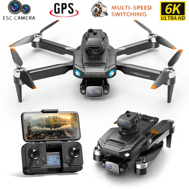 Professional RC Drone 6K ESC HD Camera 5G WIFI FPV Brushless motor Five ...