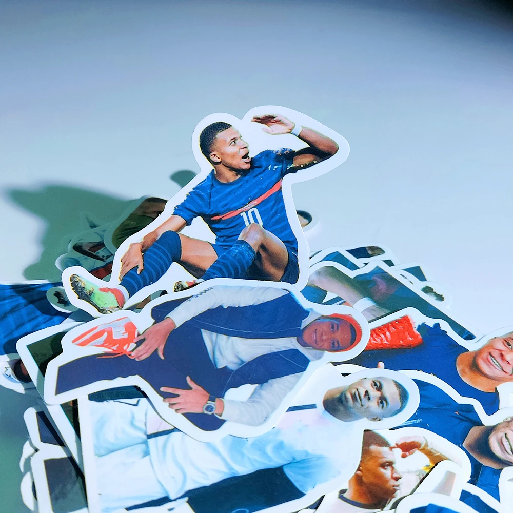 French Team Mbappe Football Events DIY Cartoon Wall Stickers Phone ...
