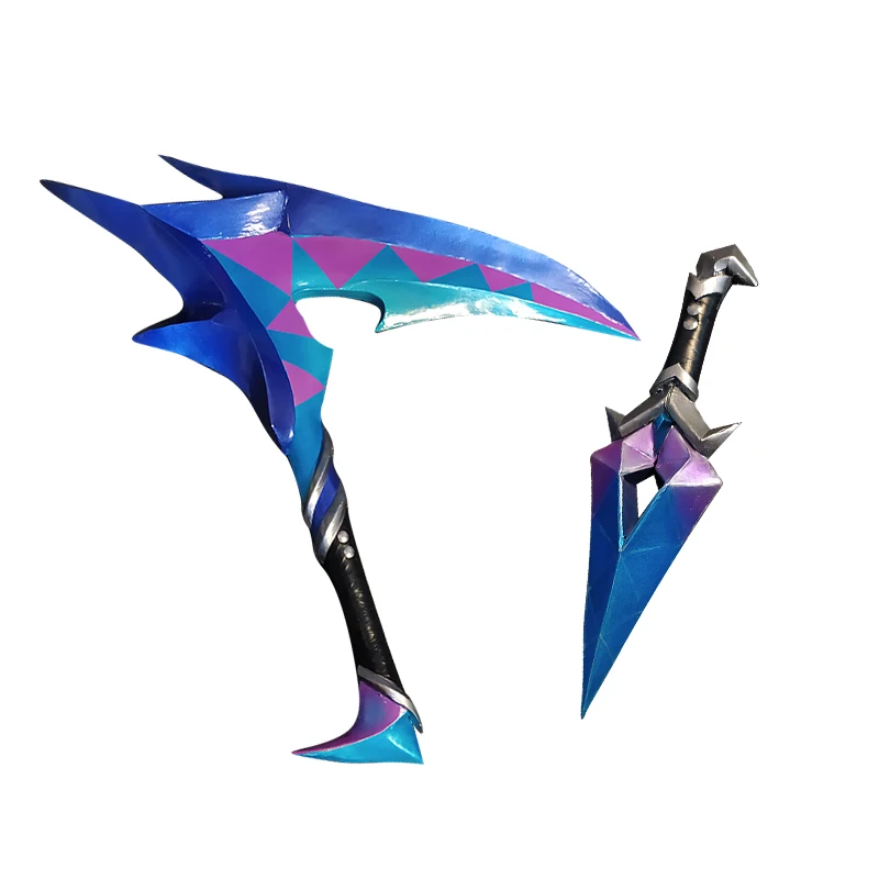 LOL KDA ALL OUT Akali Cosplay Sickle and Dagger Props Weapons Halloween ...