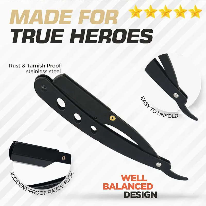 Hot-sales-Old-Fashioned-Manual-Shaver-Stainless-Steel-Non-Slip-Folding ...