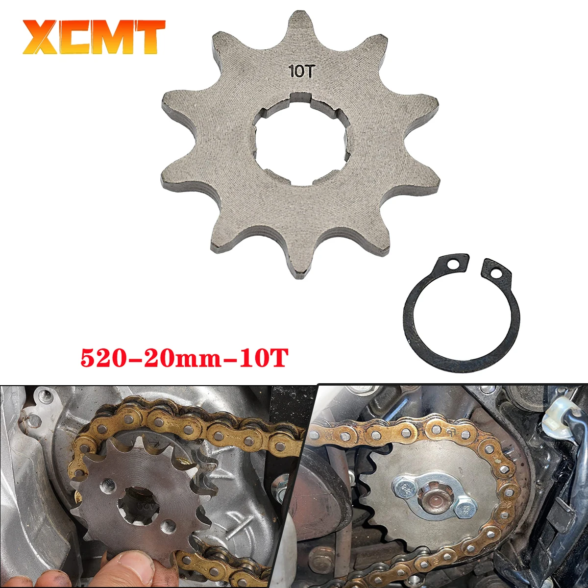 520-Chain-20mm-10T-21T-Front-Engine-Sprocket-For-Loncin-Zongshen-Lifan ...