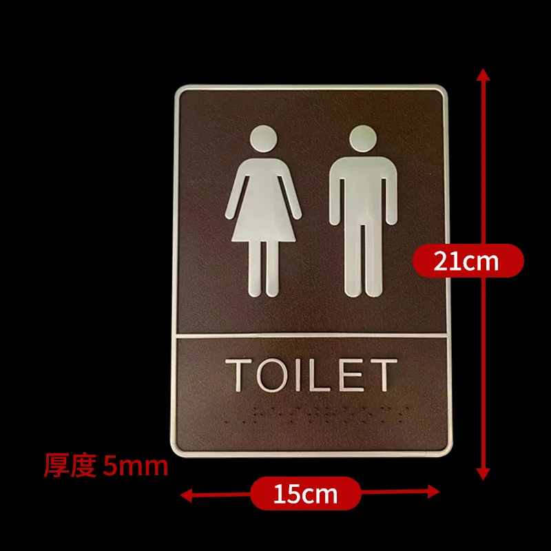 1PC-Bathroom-Acrylic-Mark-Label-Removable-Back-Self-Adhesive-Toilet-WC ...