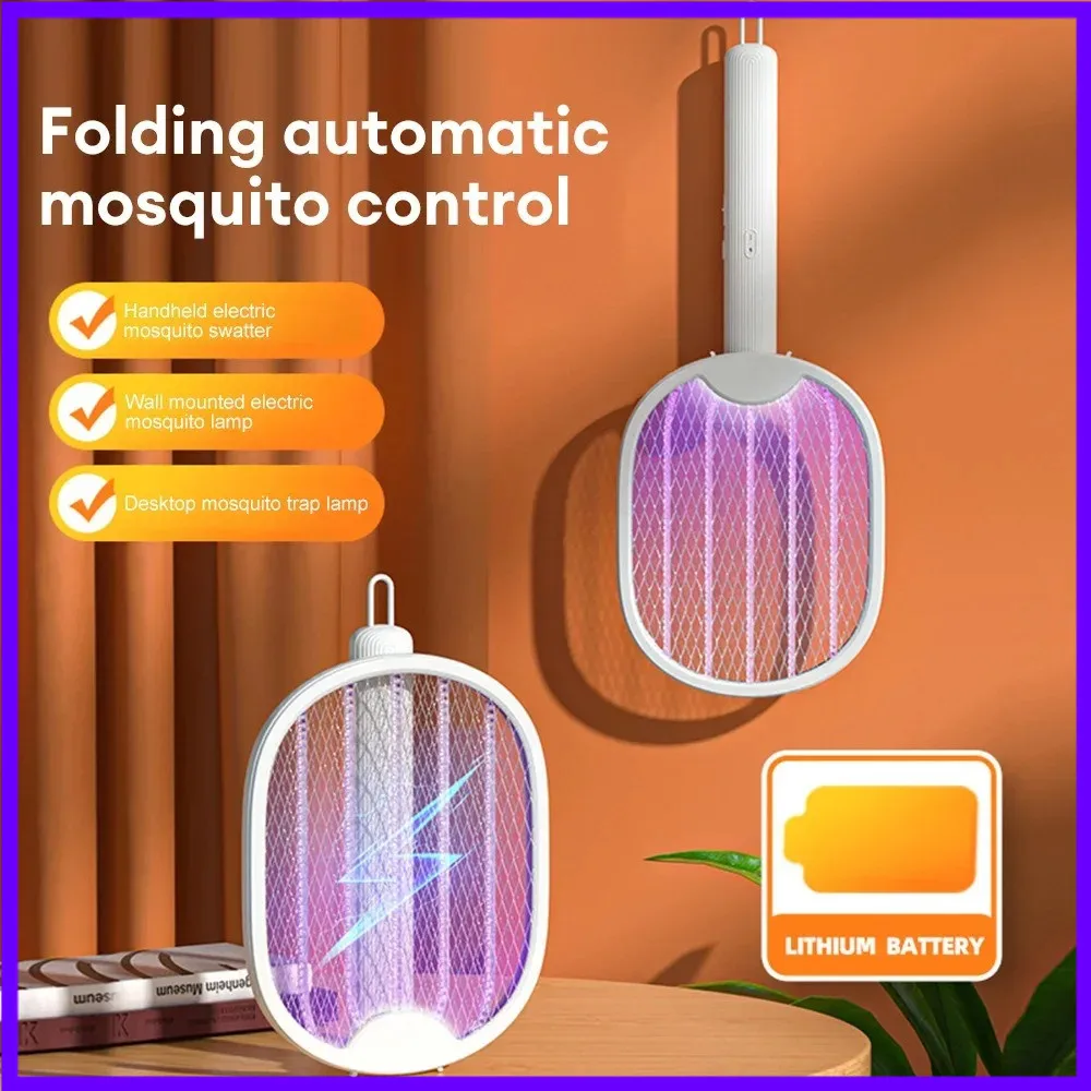 4-in-1-Foldable-Electric-Mosquito-Swatter-USB-Rechargeable-Mosquito ...