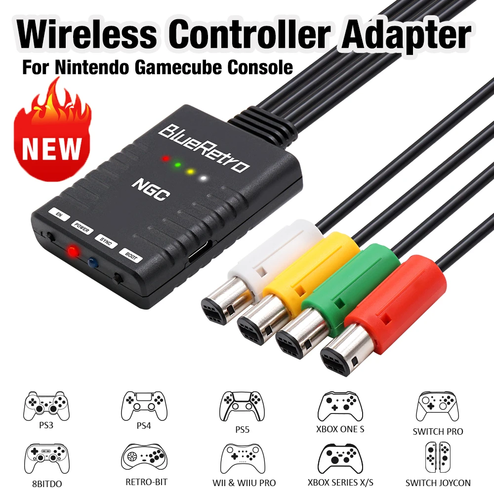 BlueRetro For Nintendo NGC Game Console Wireless Game Controller ...