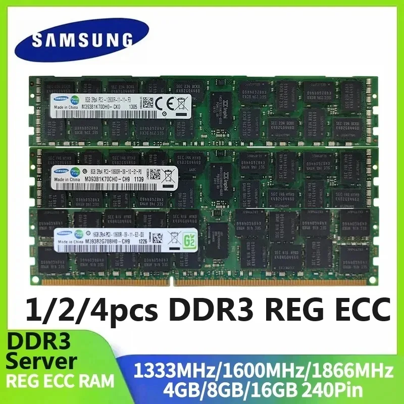1-2-4PCS-Server-Memory-RAM-Samsung-Server-Memoria-DDR3-REG-ECC ...