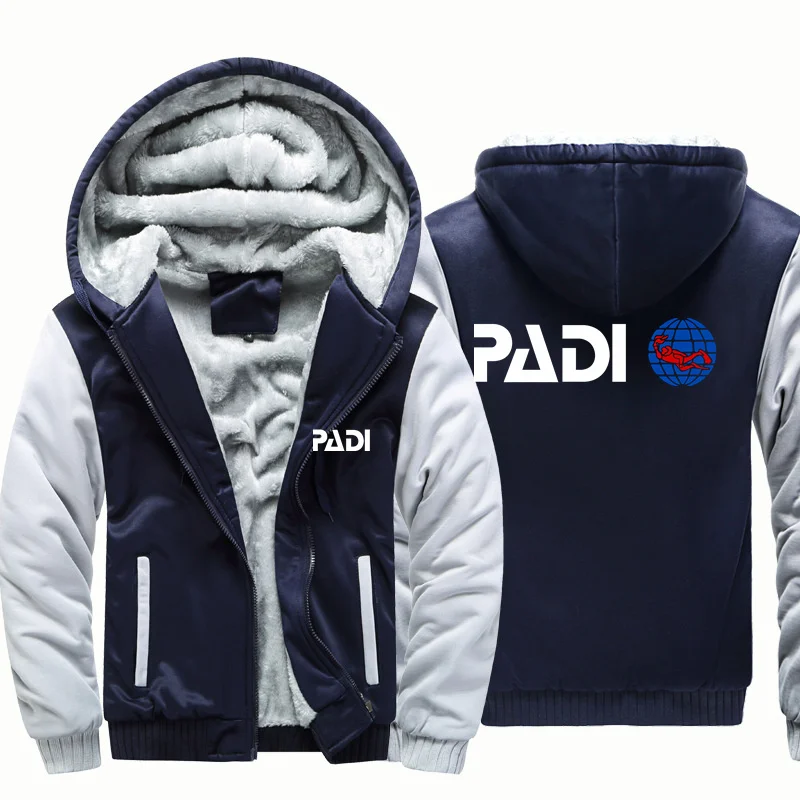 Autumn Winter Zipper Hooded Man Hoodies Sweatshirts Fleece Warm Wool ...