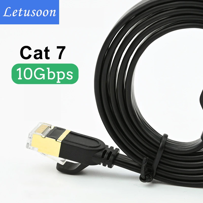 Flat-Ethernet-Cable-RJ-45-Cat-7-STP-RJ45-Network-Cable-for-Cat6 ...