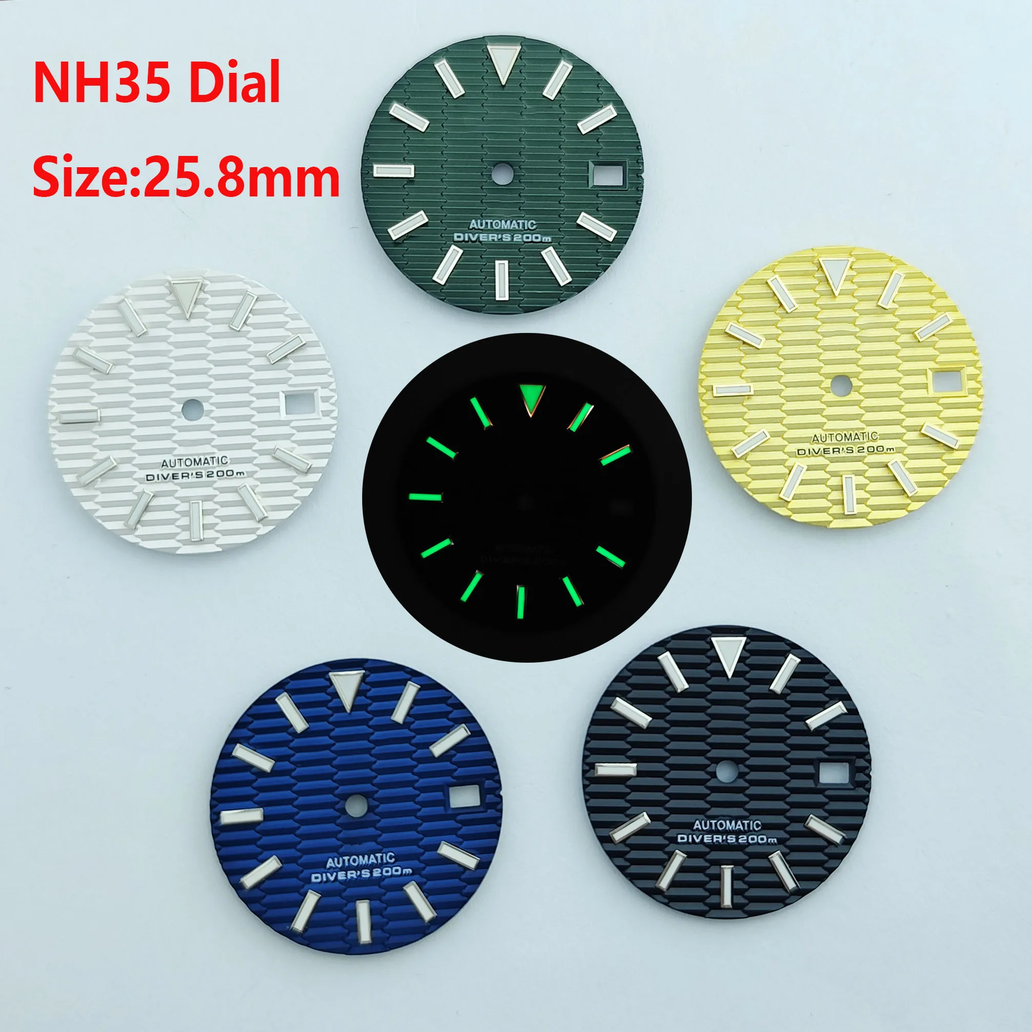 NH35-dial-Watch-dial-S-dial-Green-Luminous-dial-Suitable-for-NH35-NH36 ...