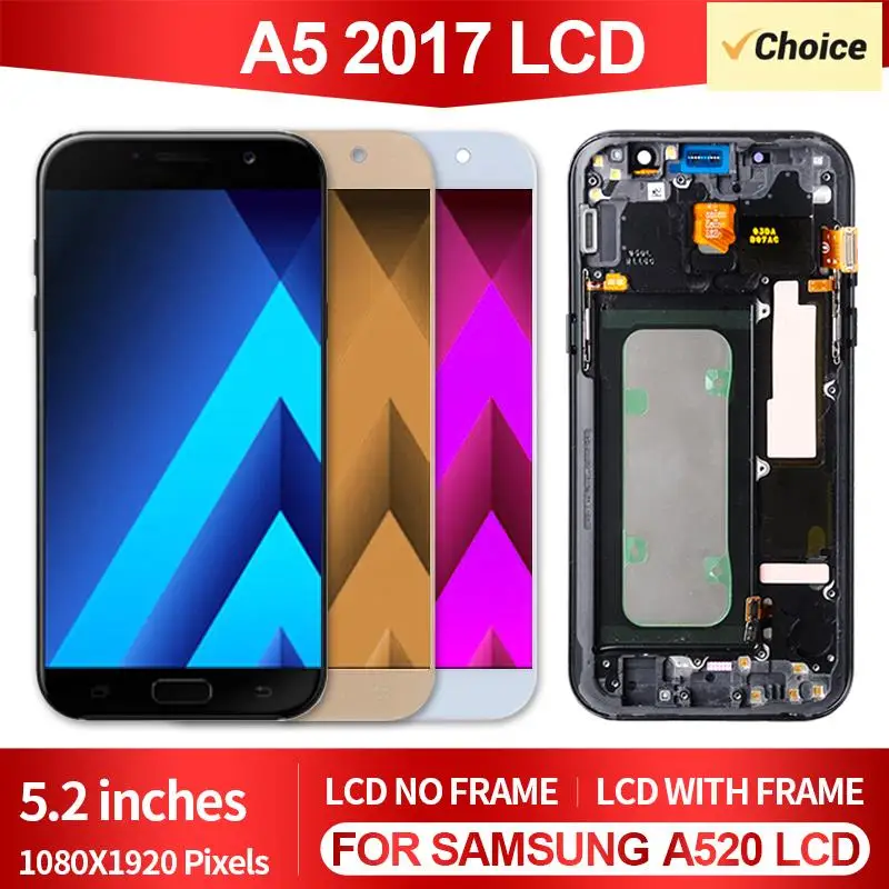 New Amoled A520 Display For Samsung Galaxy A5 2017 Lcd Touch Panel ...