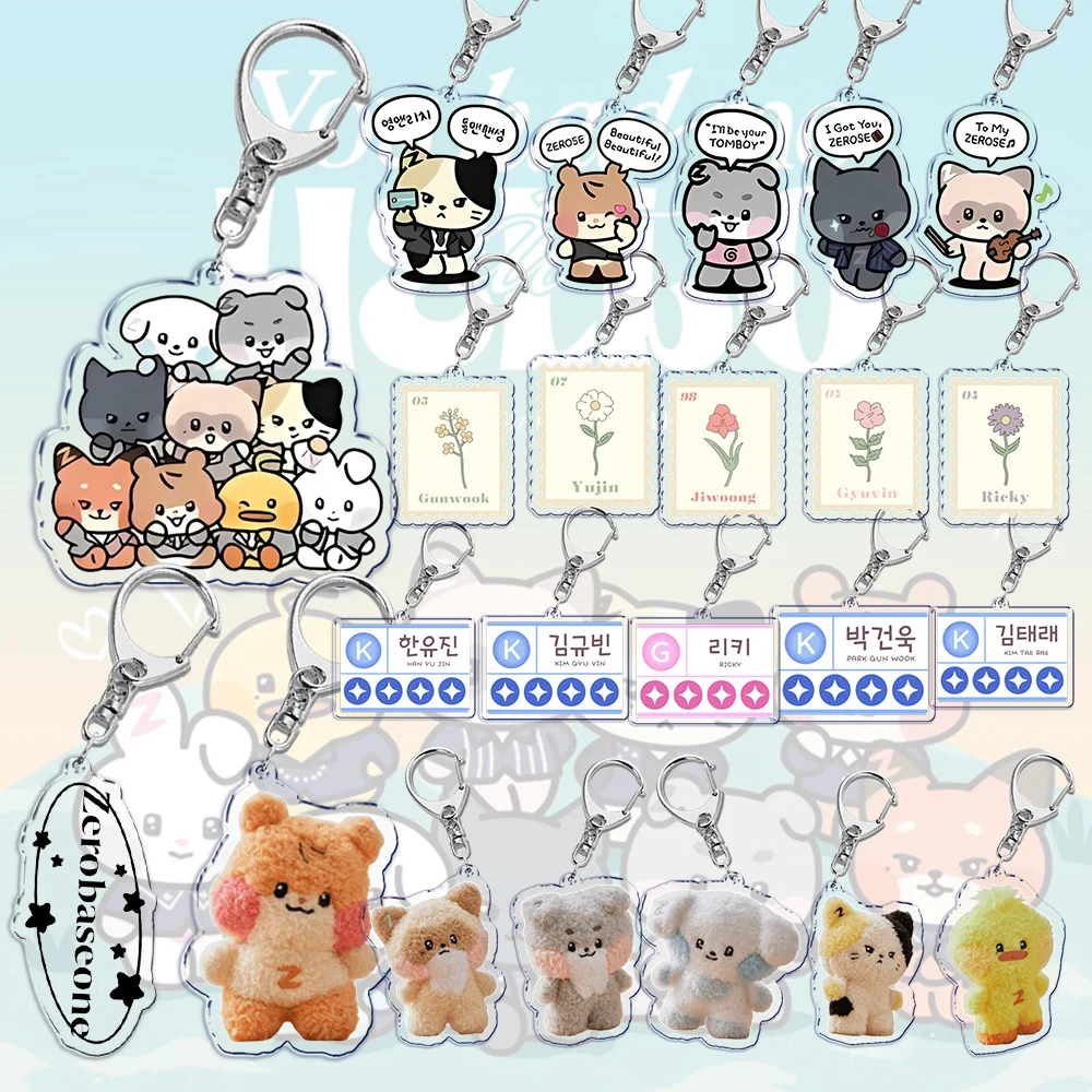 Cute K-pop Keychain for Accessories Bag ZB1 Zerobaseone Pendant Key ...