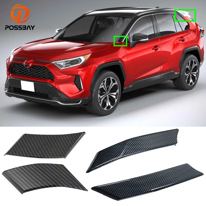 1-Pair-Car-Carbon-Fiber-A-C-Pillar-Post-Sticker-Tail-Window-Protect ...