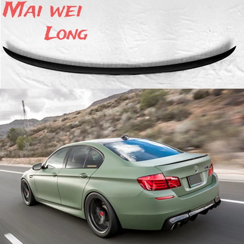For-Bmw-5-Series-F10-F18-2010-2017-Year-Spoiler-M5-Style-Abs-Plastic ...