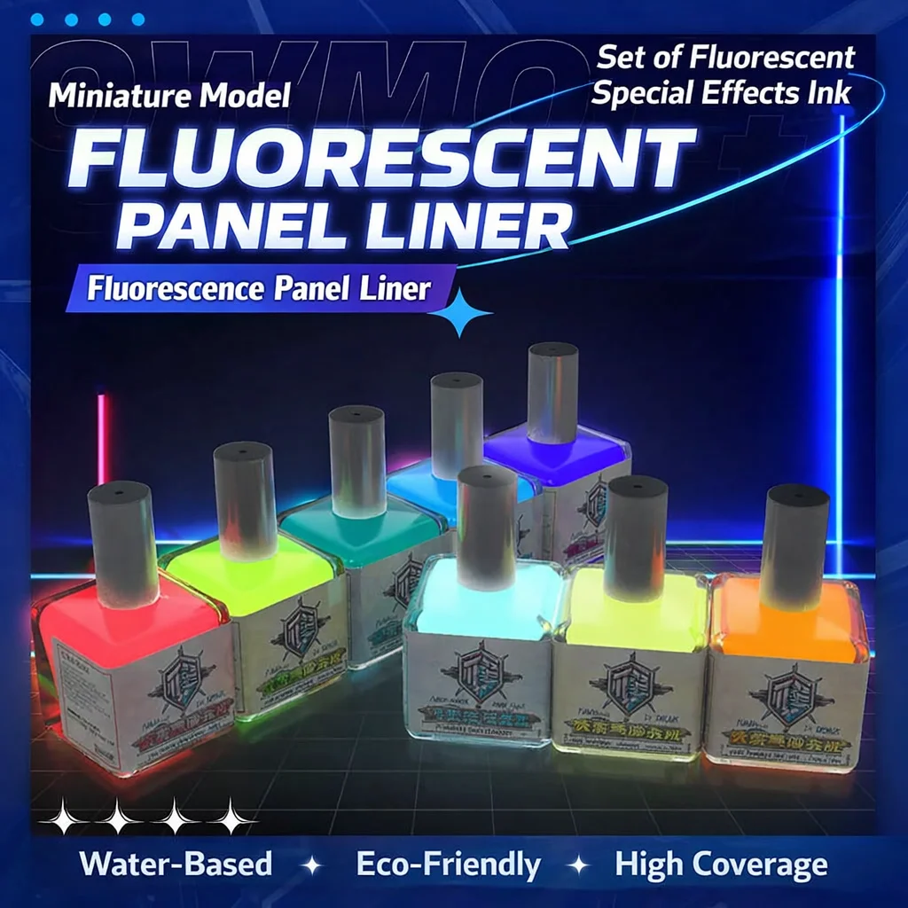 QW-Model 18ml Water-based Fluorescent Ink Panel Liner Model Figures ...