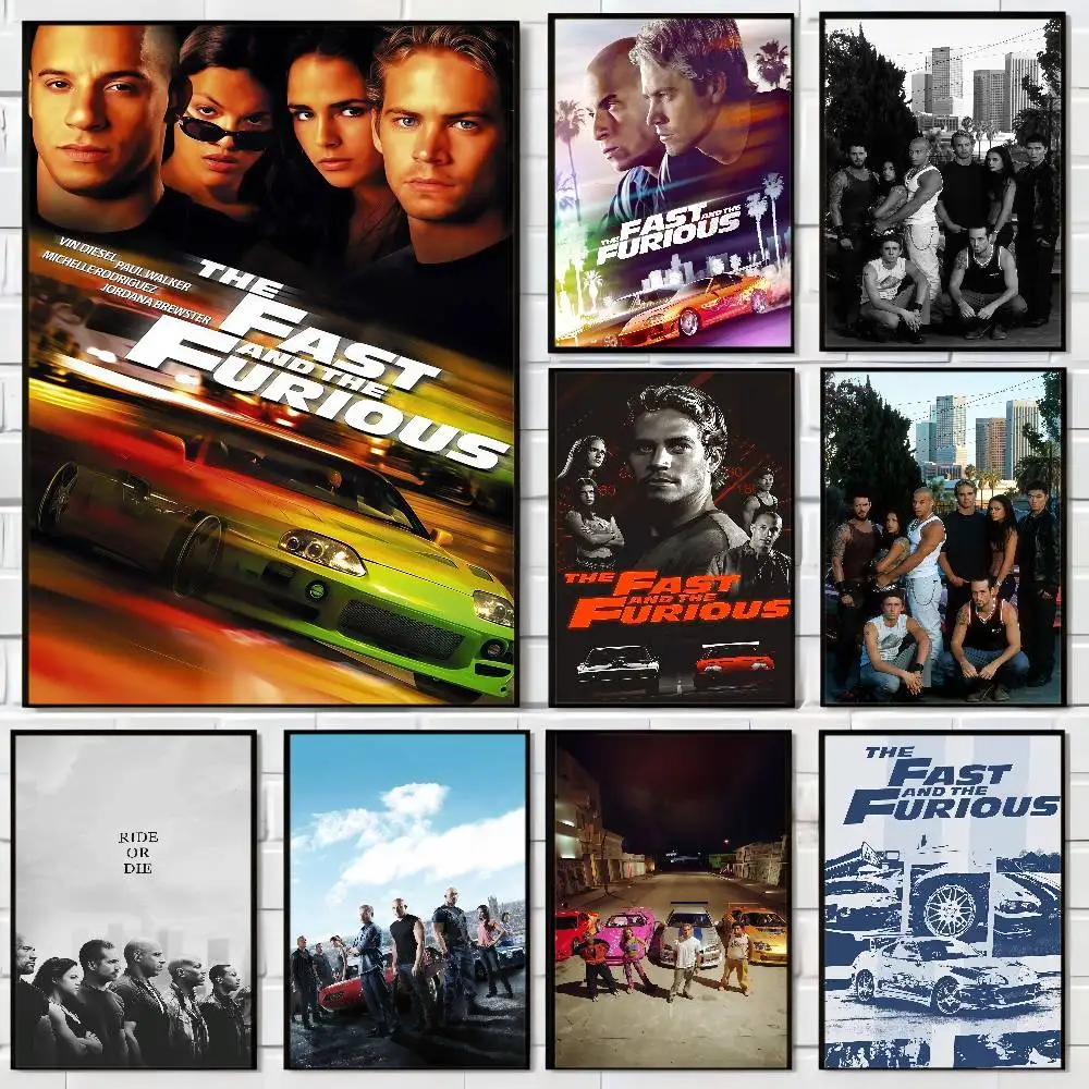 MovieF-Fast And F-Furious Classic Movie Posters Fancy Wall Sticker For ...